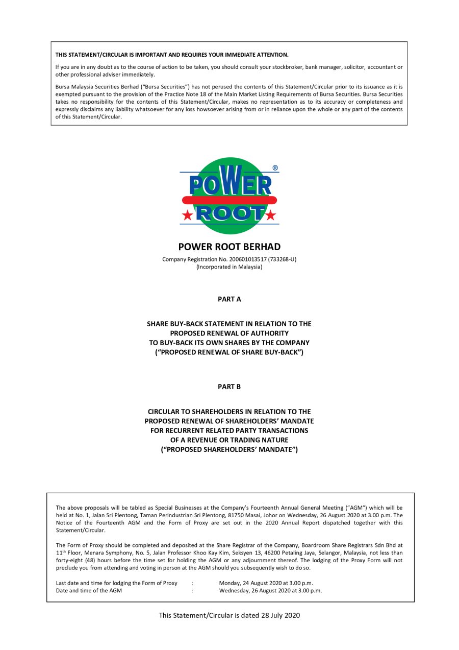 Circulars - Power Root