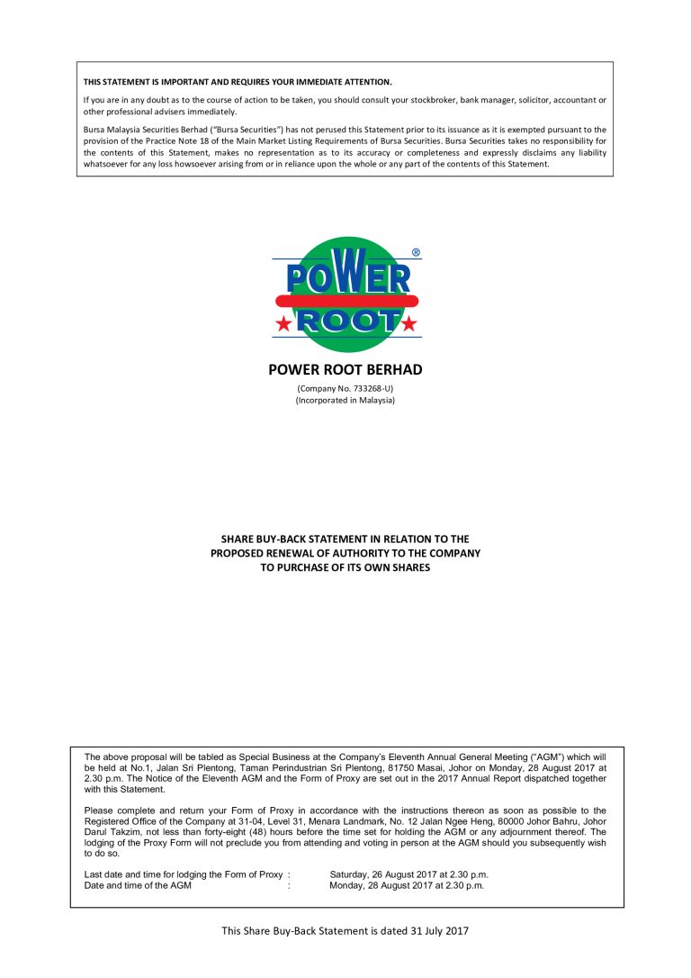 Circulars - Power Root