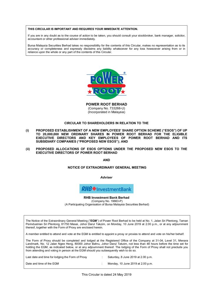 Circulars - Power Root